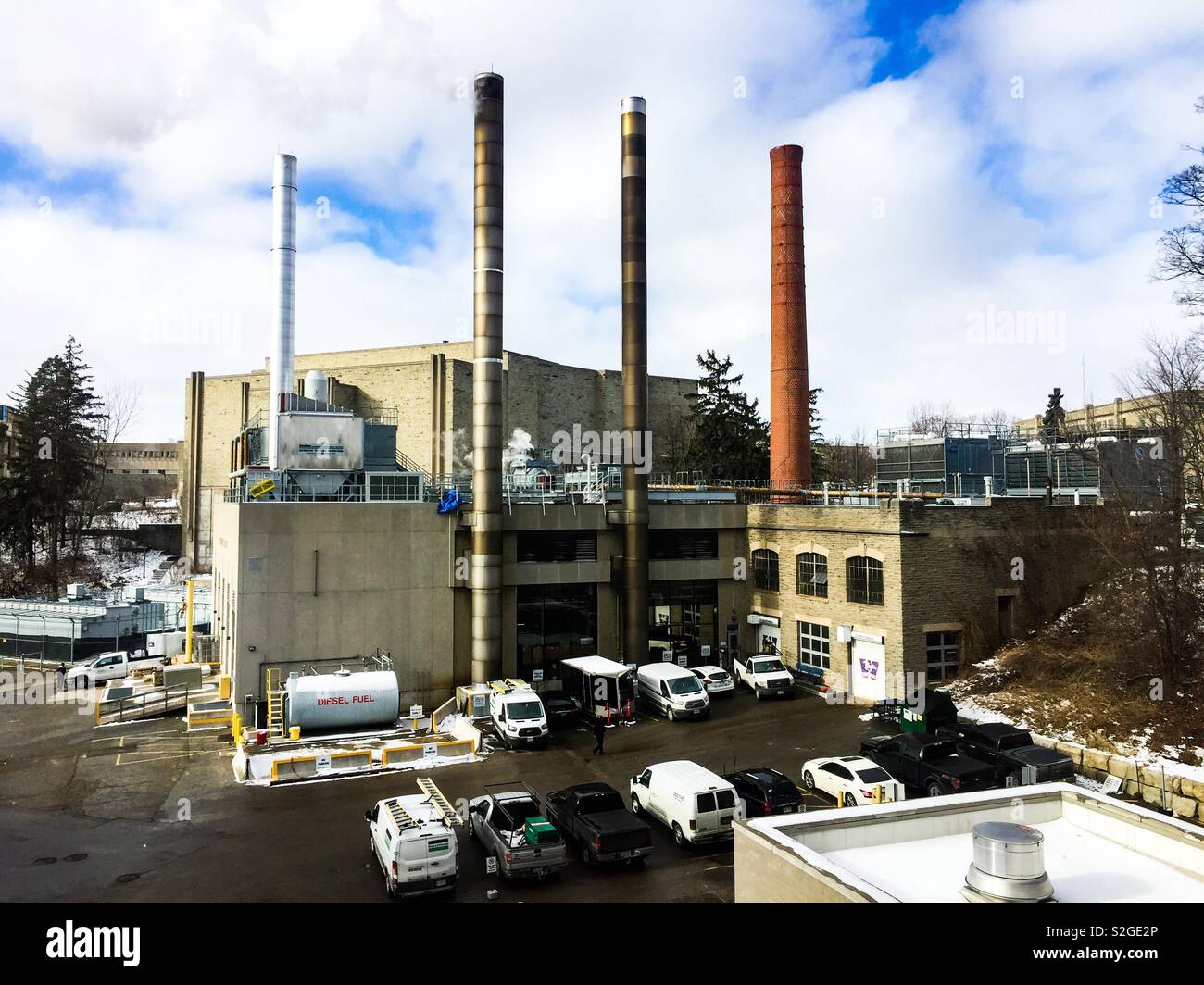 Small Heating Plant Stock Photo - Alamy