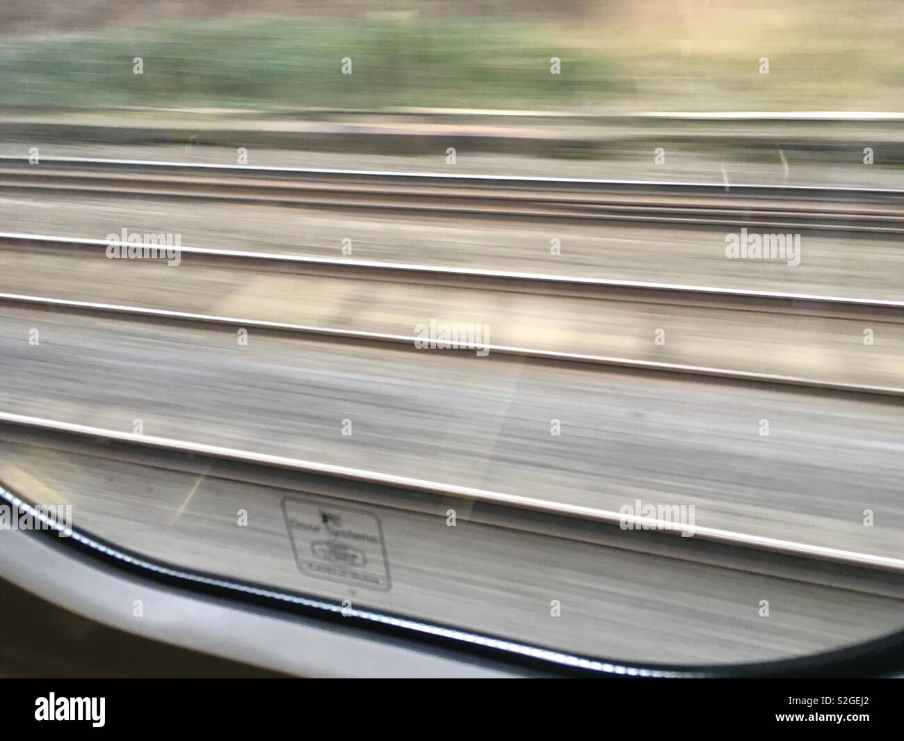 Blurred view from train window hi-res stock photography and images - Alamy