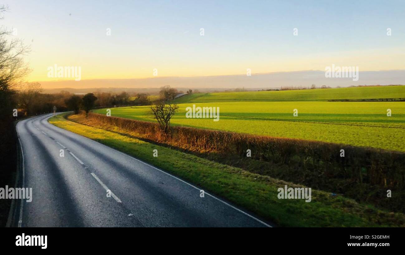 Early morning landscape Stock Photo - Alamy