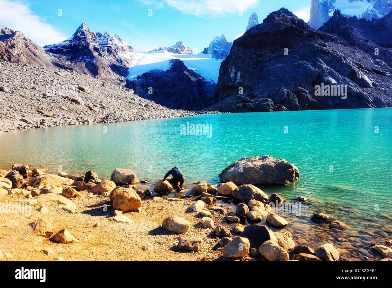Glacial Lake, Patagonia, Argentina Stock Photo - Alamy