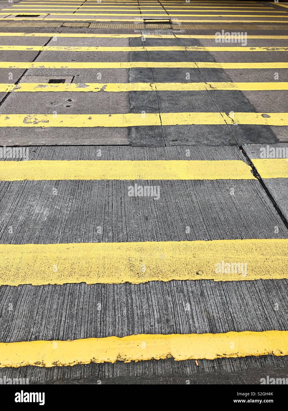 Street crossing abstract Hong Kong Stock Photo - Alamy