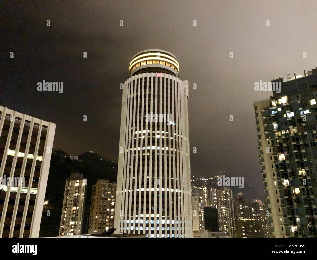 Hopewell Centre Hong Kong at night Stock Photo - Alamy