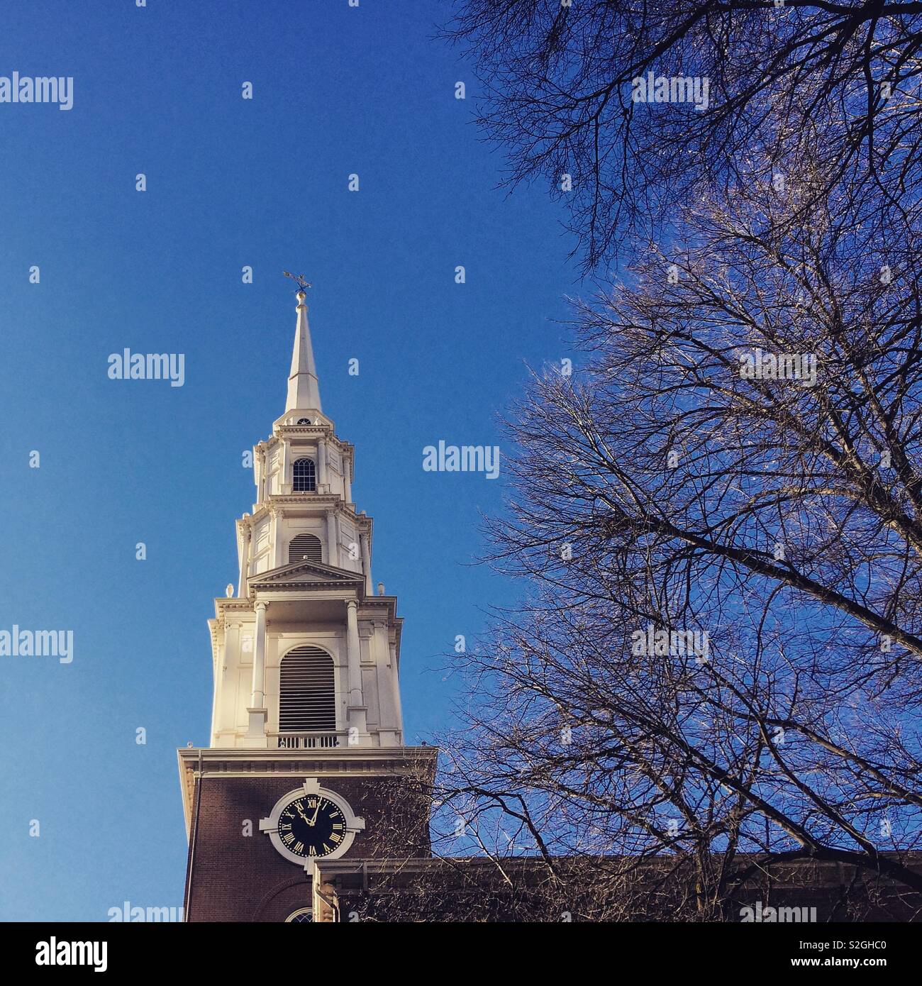 Park Street Church, Boston, Massachusetts, United States Stock Photo ...