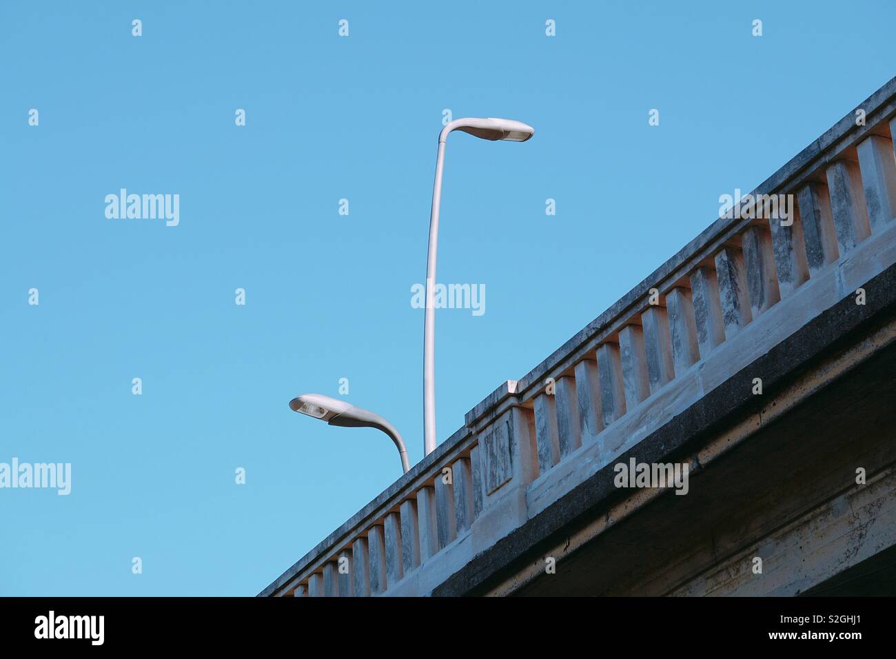 streetlamp in the bridge Stock Photo - Alamy