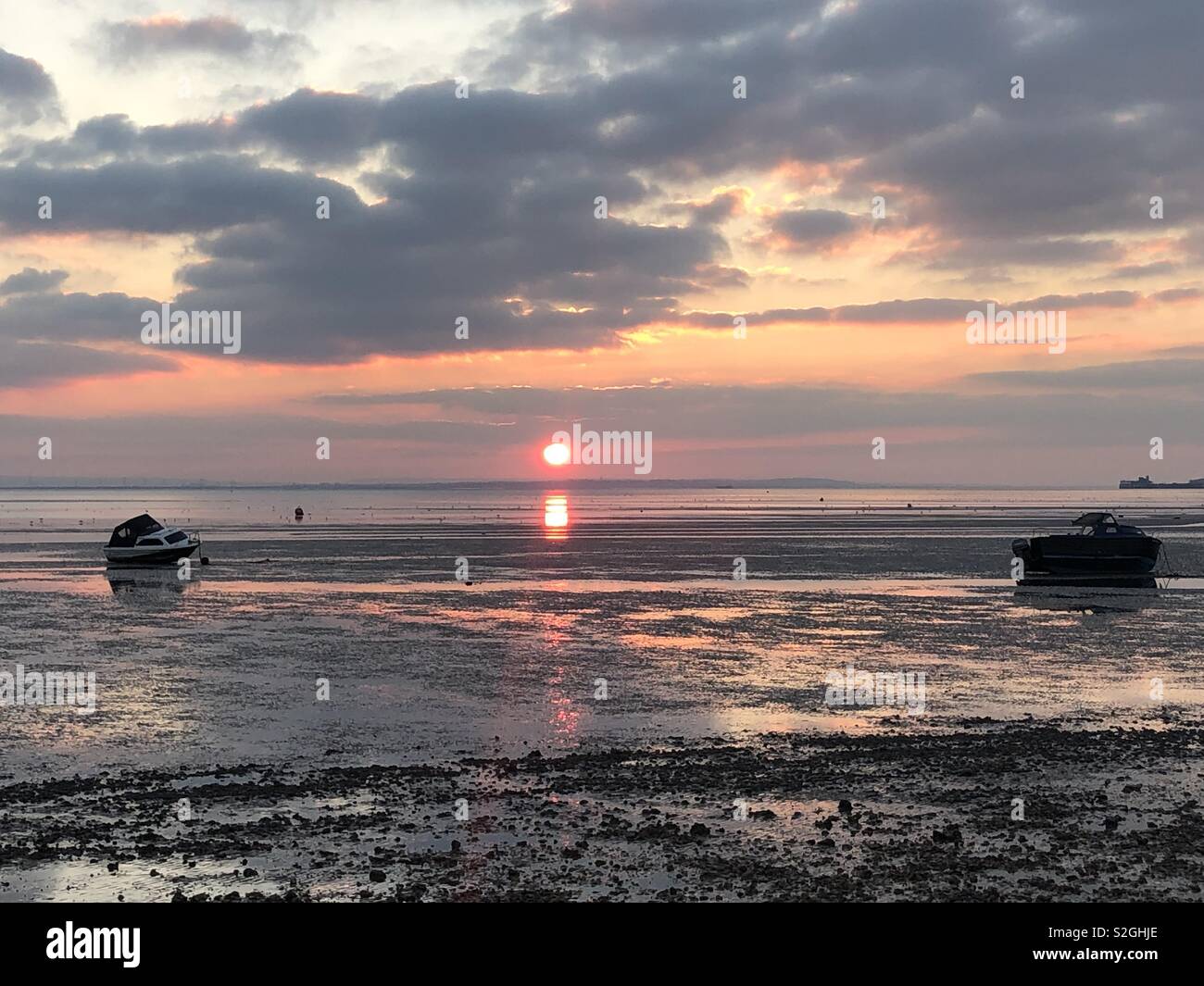Sunset in Southend on Sea Stock Photo - Alamy