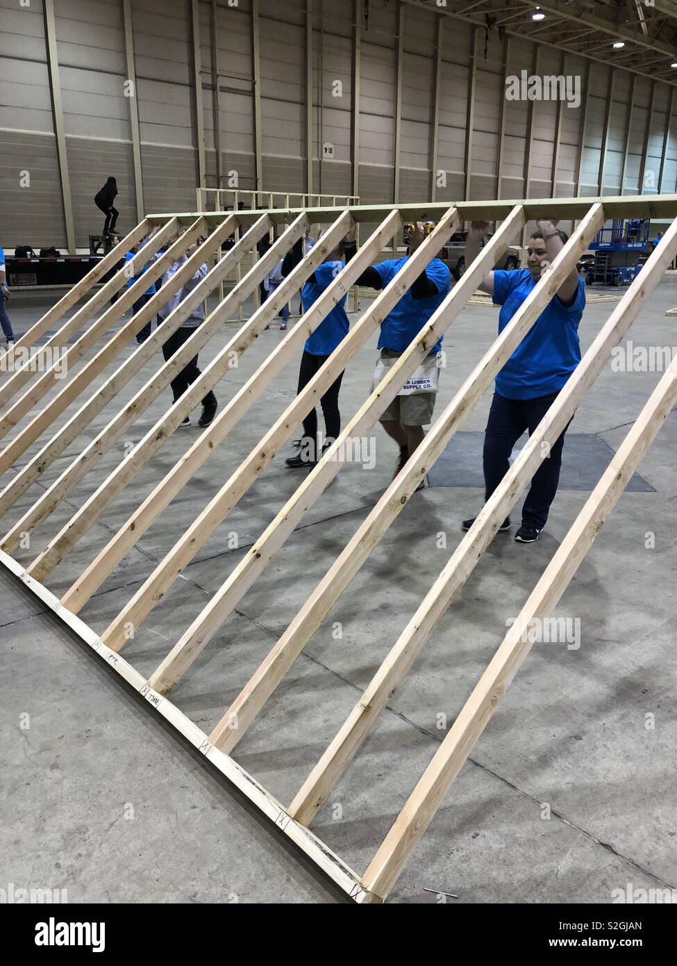 Home construction wall ready for installation Stock Photo - Alamy