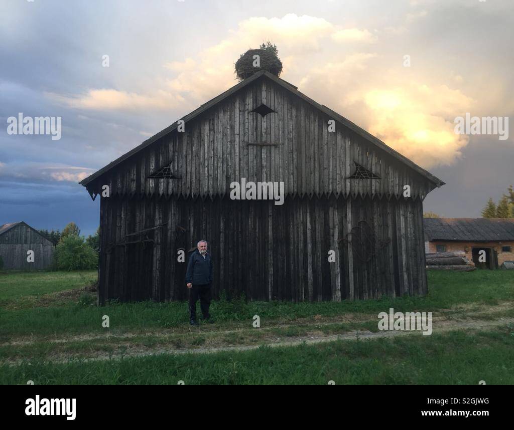 Father Lithuanian village Stock Photo - Alamy