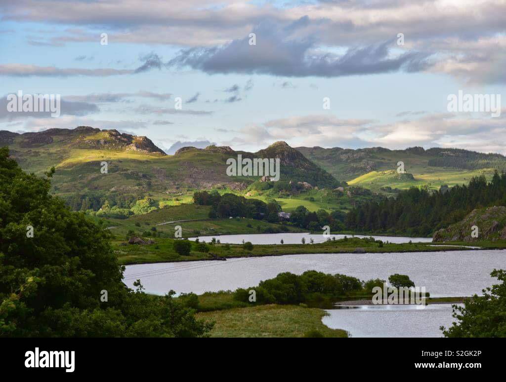 View from Snowdon Stock Photo - Alamy
