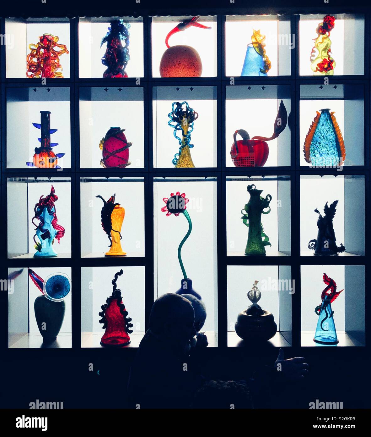 People walking by Unique objects designed by Dale Chihuly for public ...