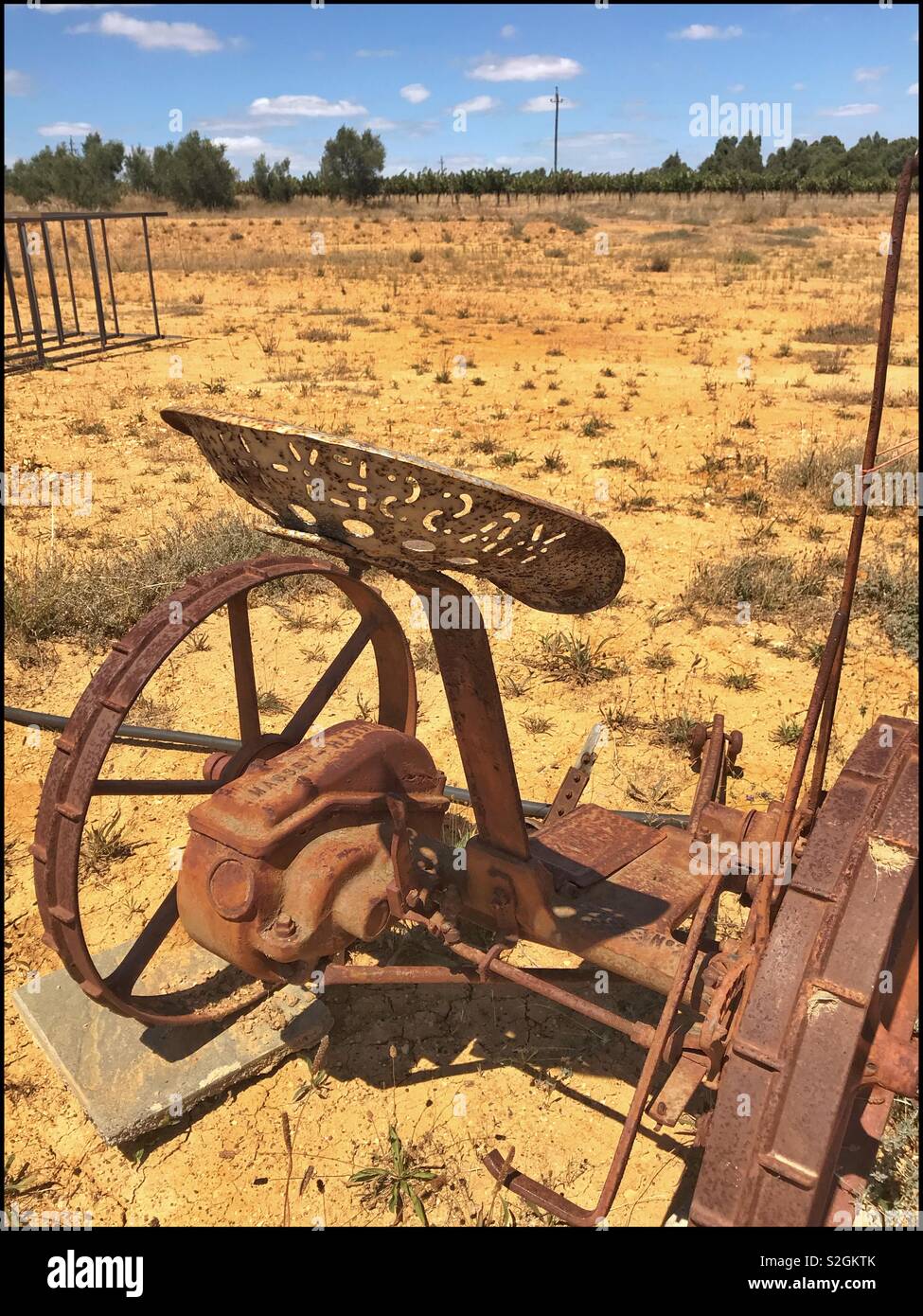 Vintage farm implements at Toeka Stoor at Windmeul near Paarl, South ...