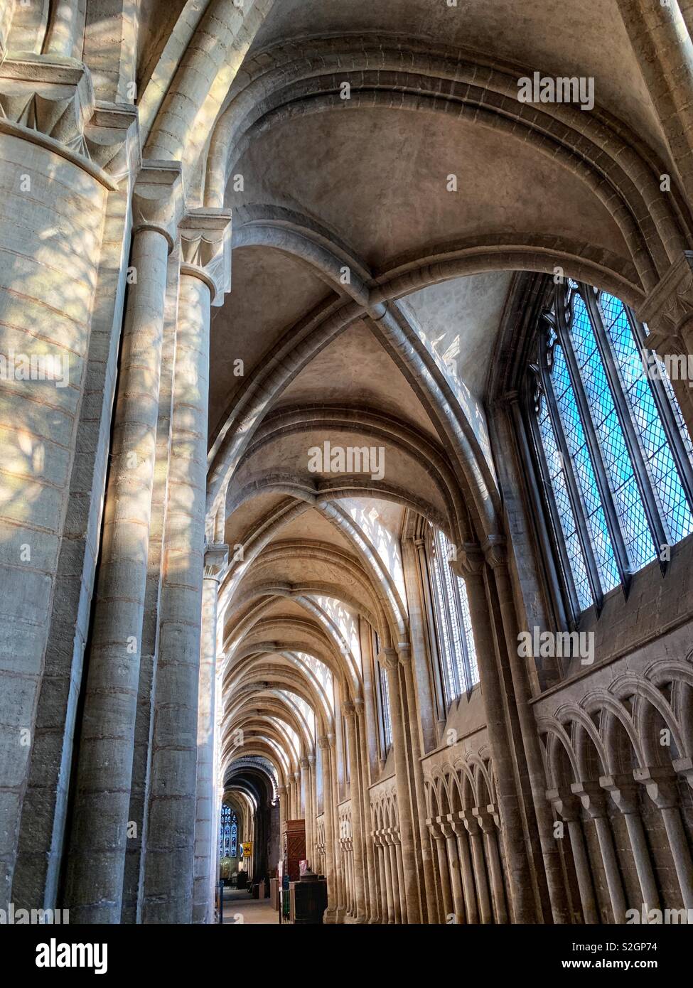 Peterborough Cathedral Interior, UK Stock Photo - Alamy