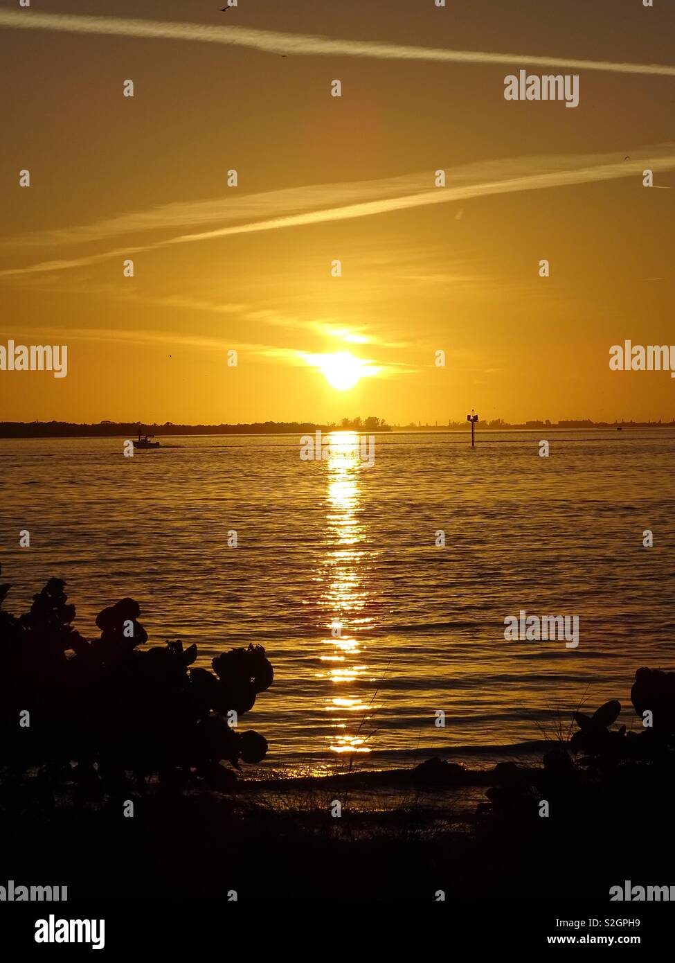 Sunset Emerson Point Stock Photo - Alamy