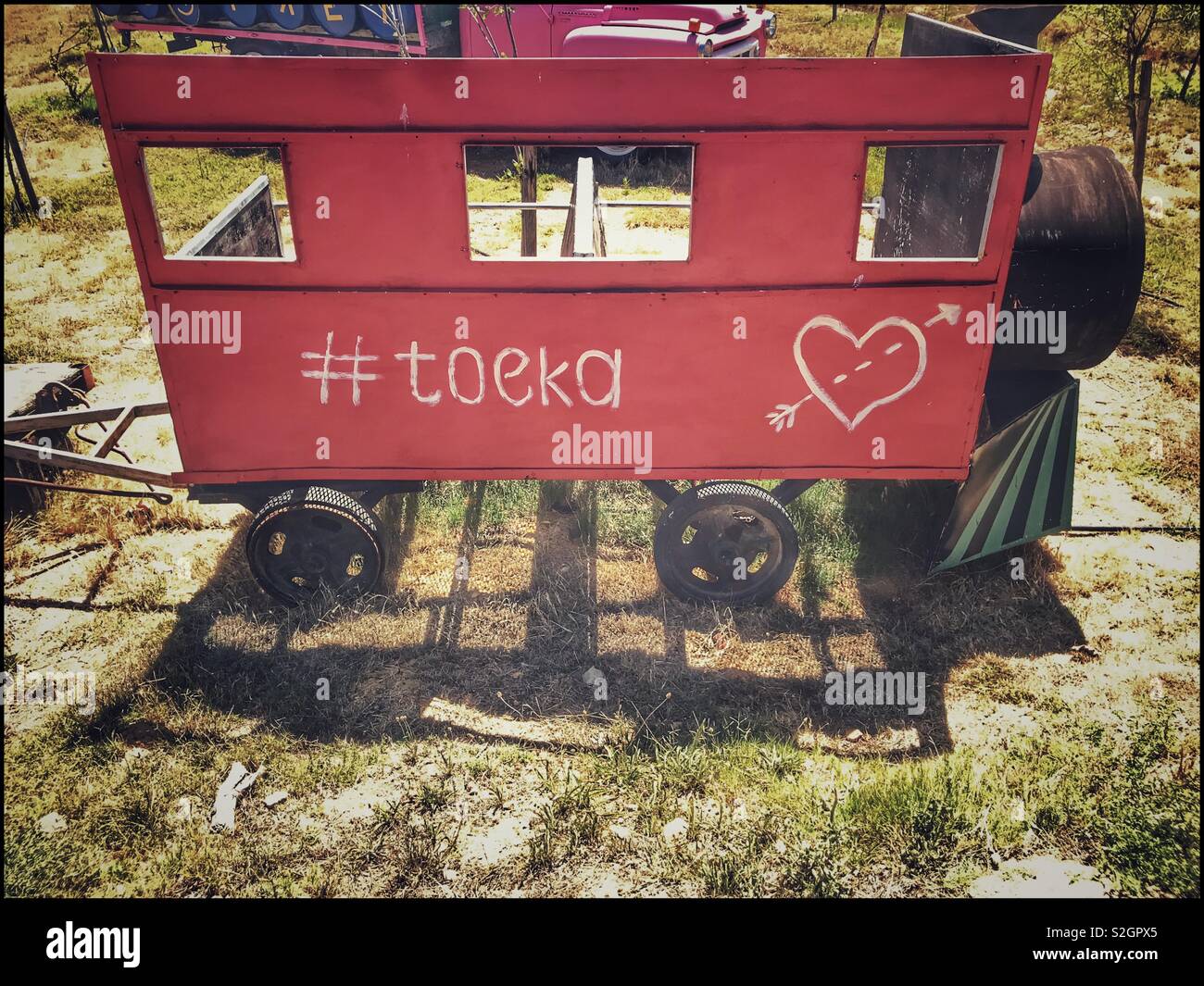 Vintage farm implements at Toeka Stoor in Windmeul near Paarl, South ...