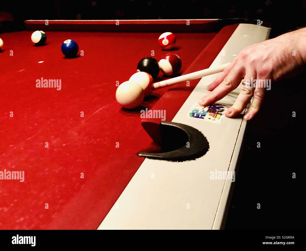 Playing pool hi-res stock photography and images - Alamy