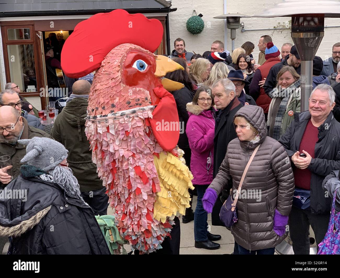 Giant Rooster Costume, Whittlesea Straw Bear Festival, Cambridgeshire ...