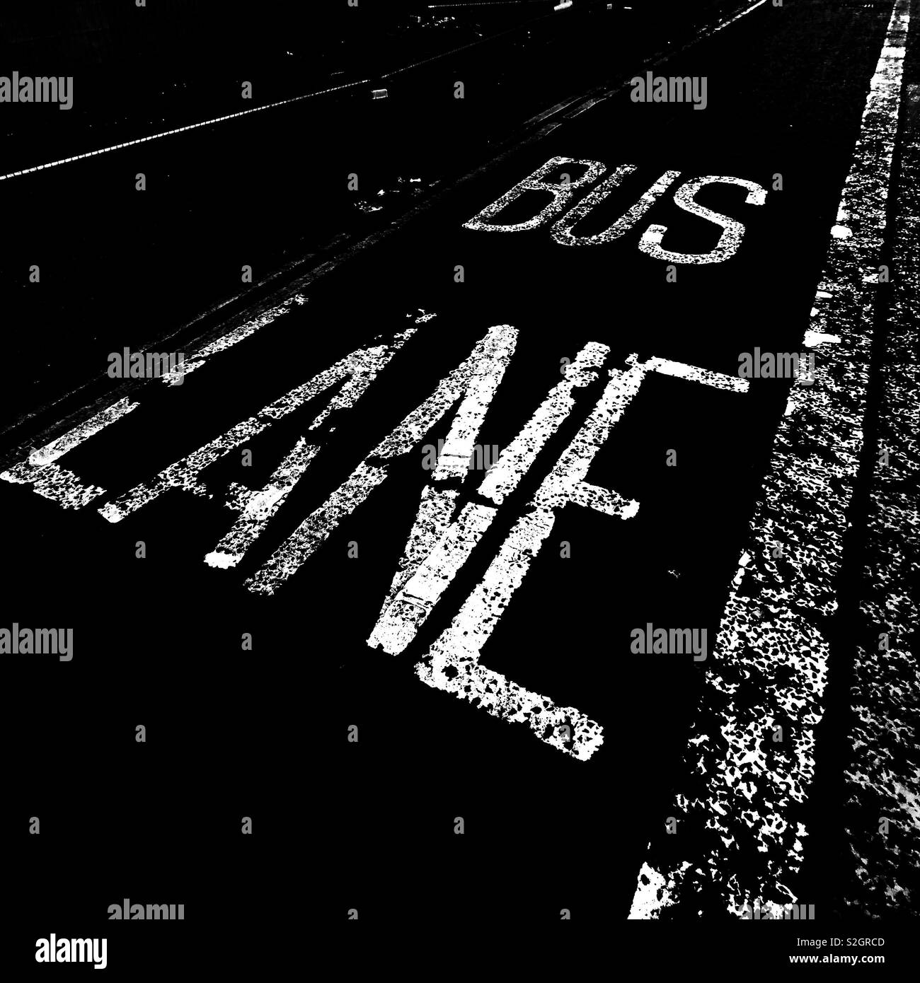 Bus lane markings hi-res stock photography and images - Alamy