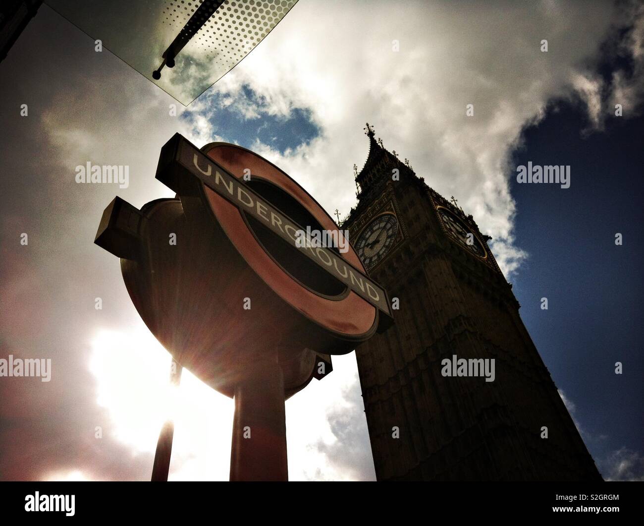 Photography of London underground subway in front of Big Ben tower ...