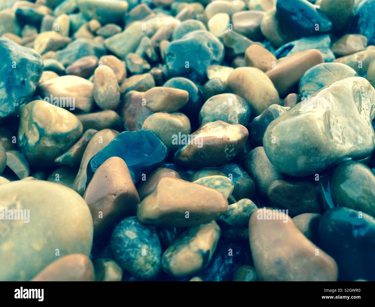 Pebbles up close Stock Photo - Alamy