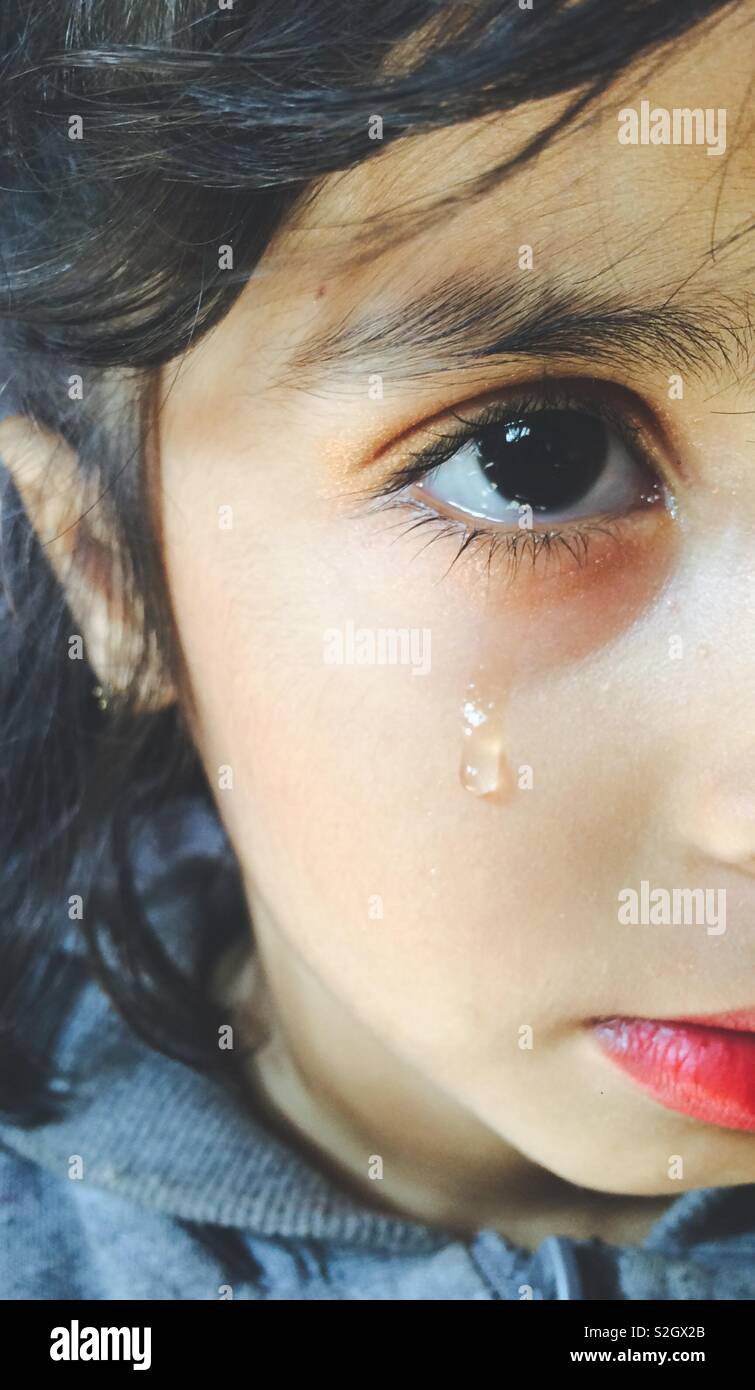 A drop of tear Stock Photo - Alamy