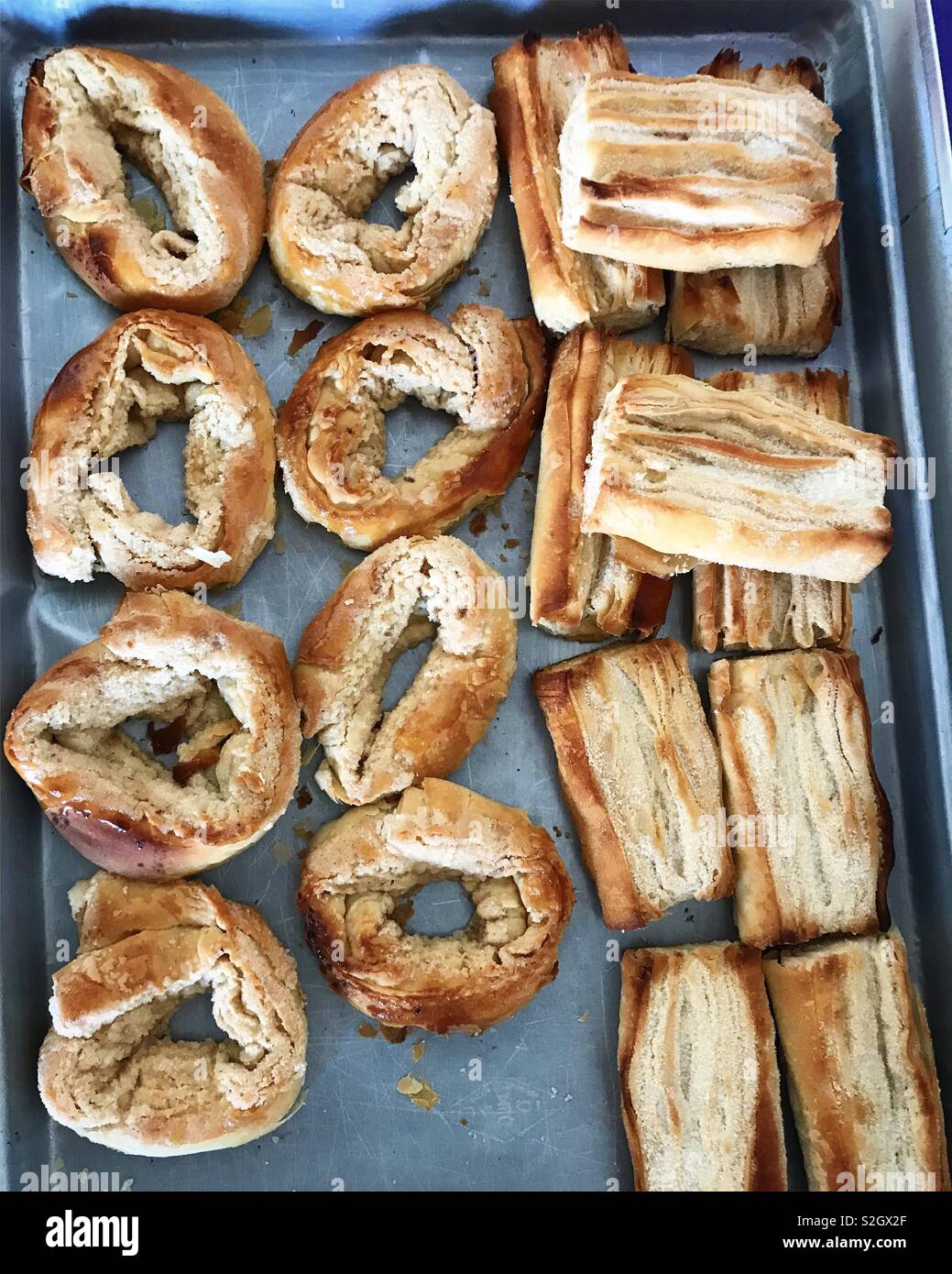 Sweet bread in the Guadalupana bakery in Cholula, Puebla, Mexico Stock ...