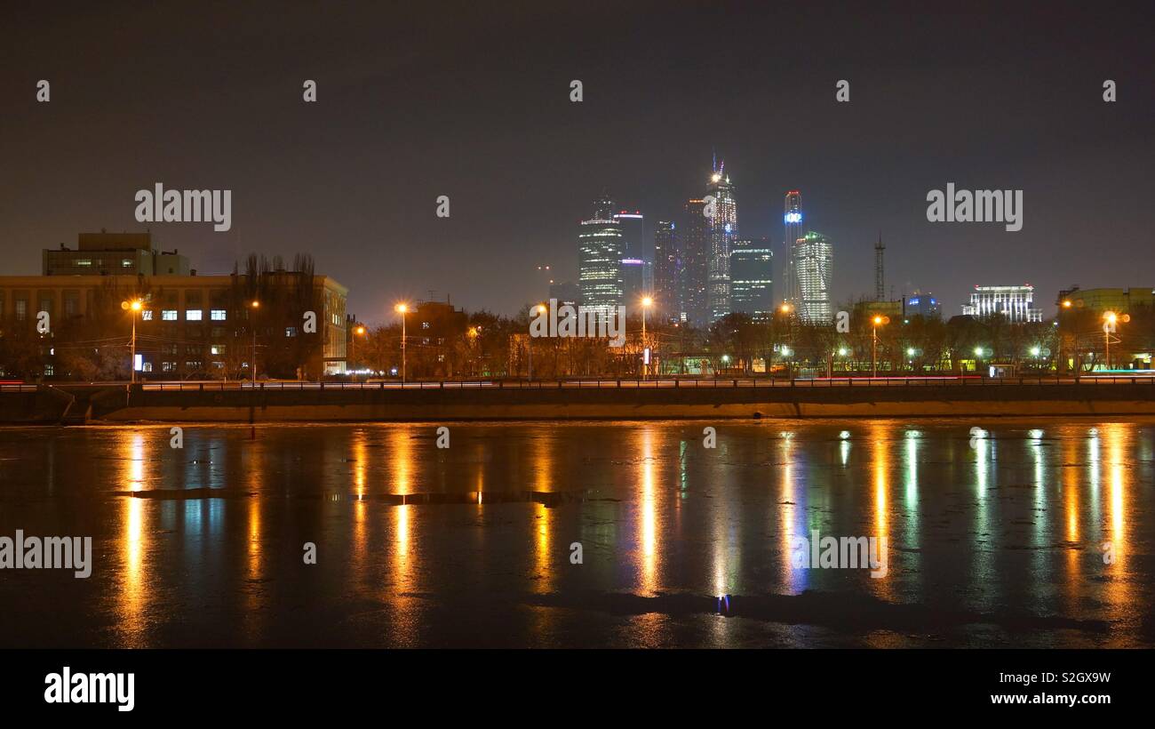 Moscow at night hi-res stock photography and images - Alamy