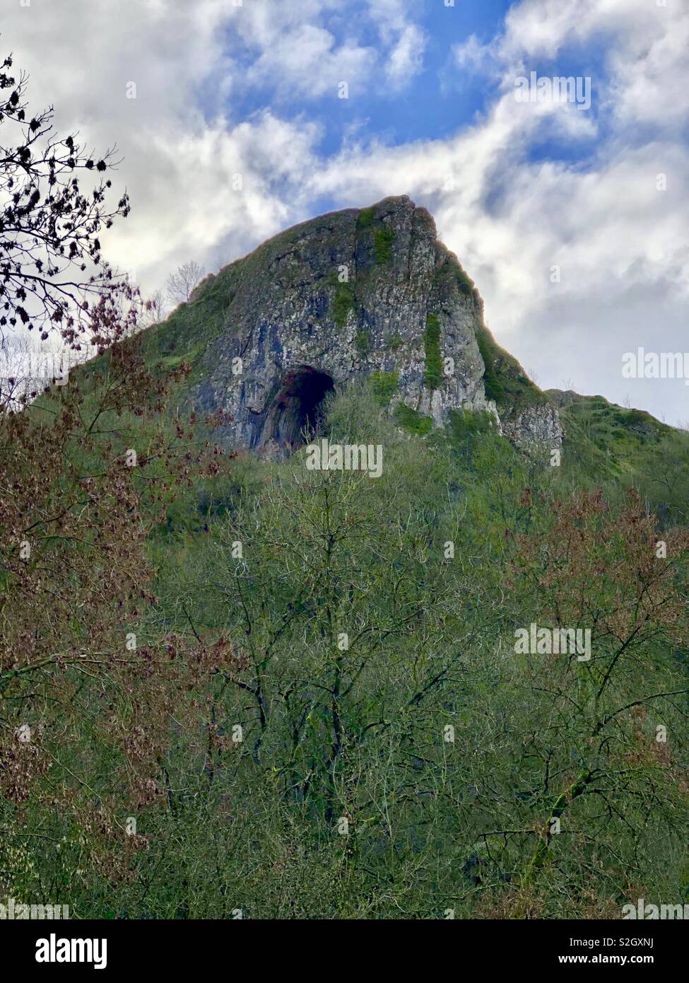Thor’s Cave in Peak District UK Stock Photo - Alamy