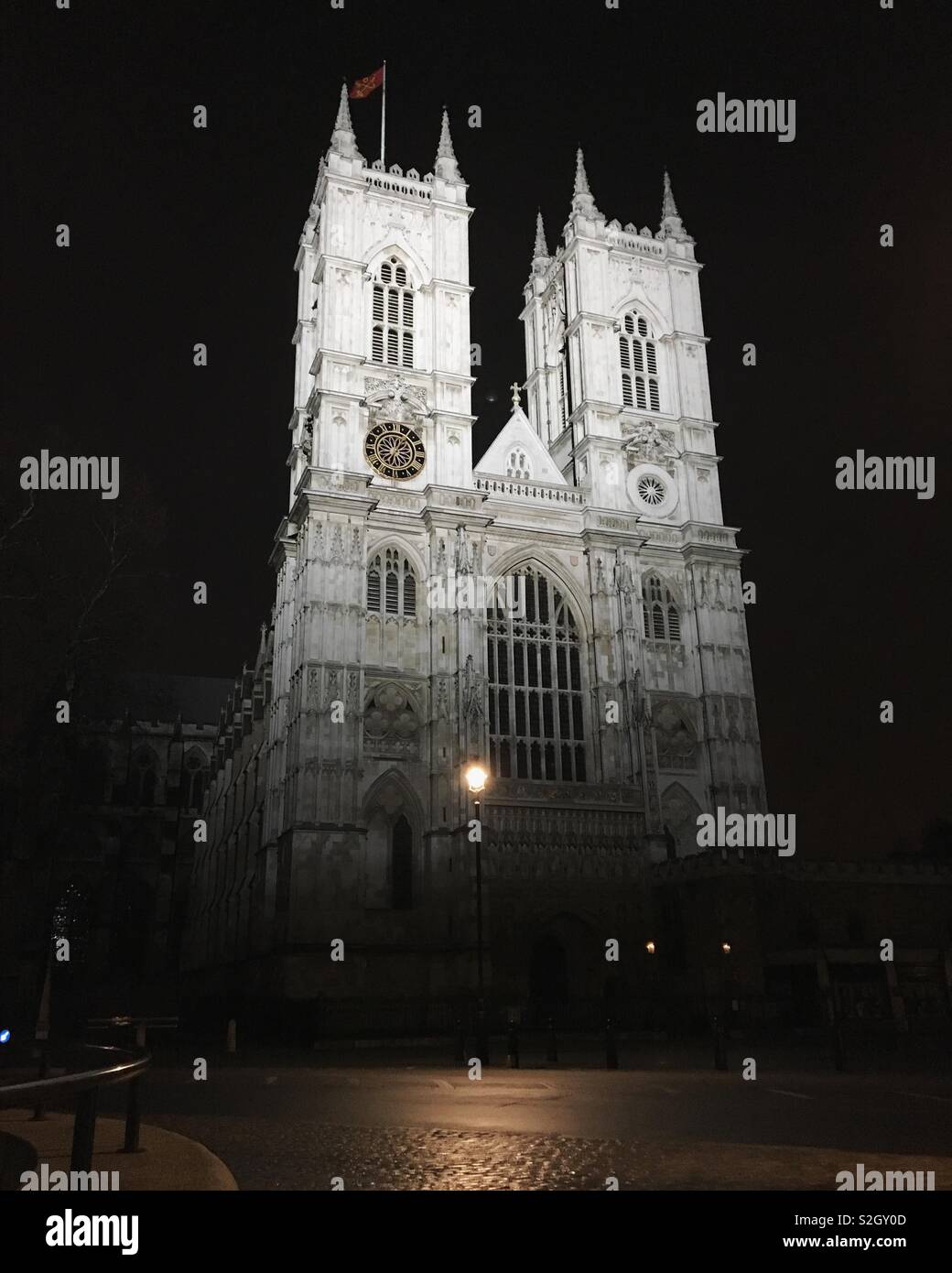 Westminster Abbey at night Stock Photo - Alamy