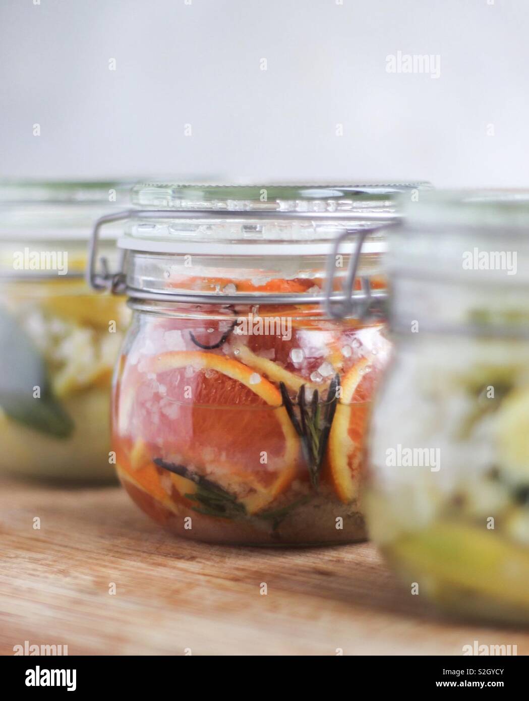 Preserved Sicilian oranges with rosemary Stock Photo - Alamy