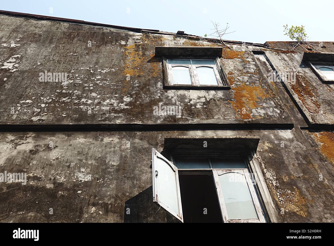 Design. Abstract. Grubby facade of a house in Myanmar Stock Photo - Alamy