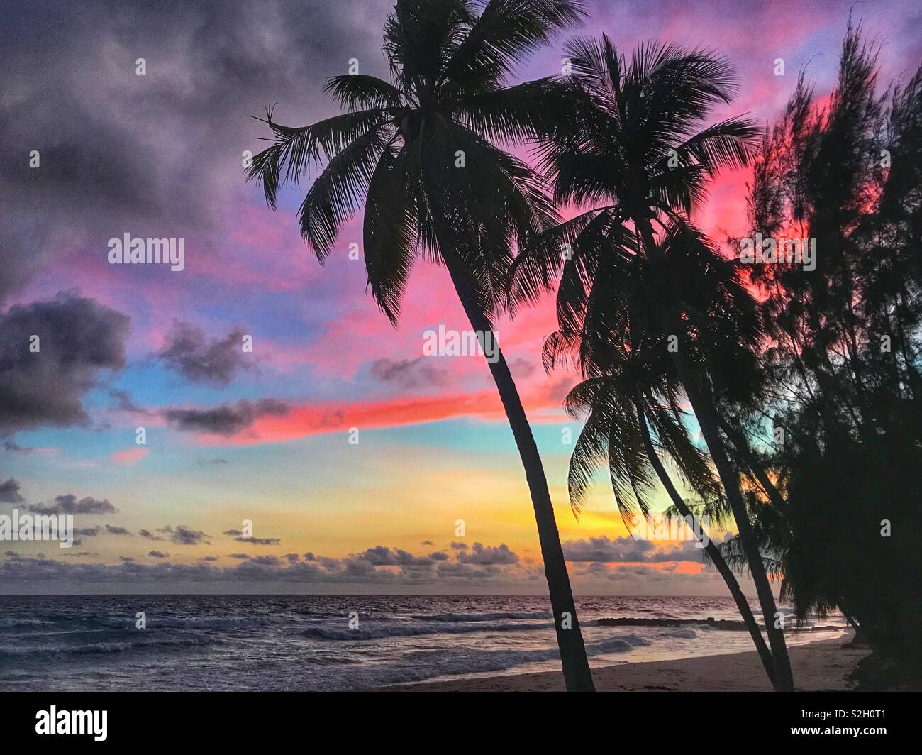 Barbados beach sunset hi-res stock photography and images - Alamy