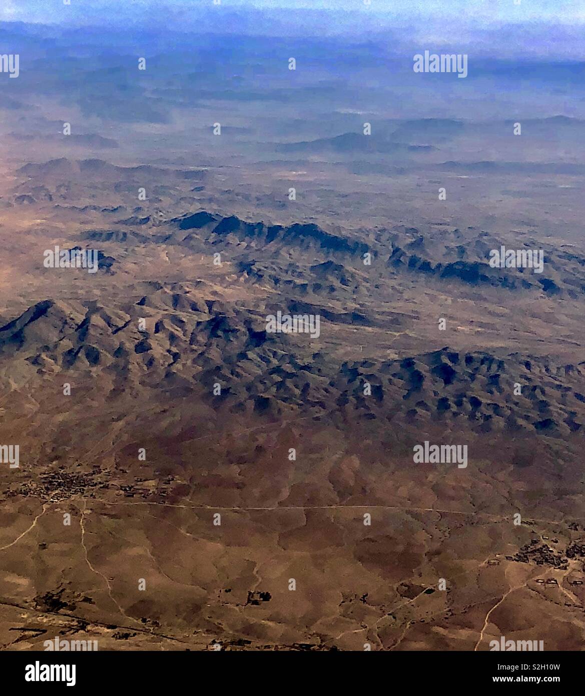 Marrakech Aerial View of Atlas Mountains Stock Photo - Alamy