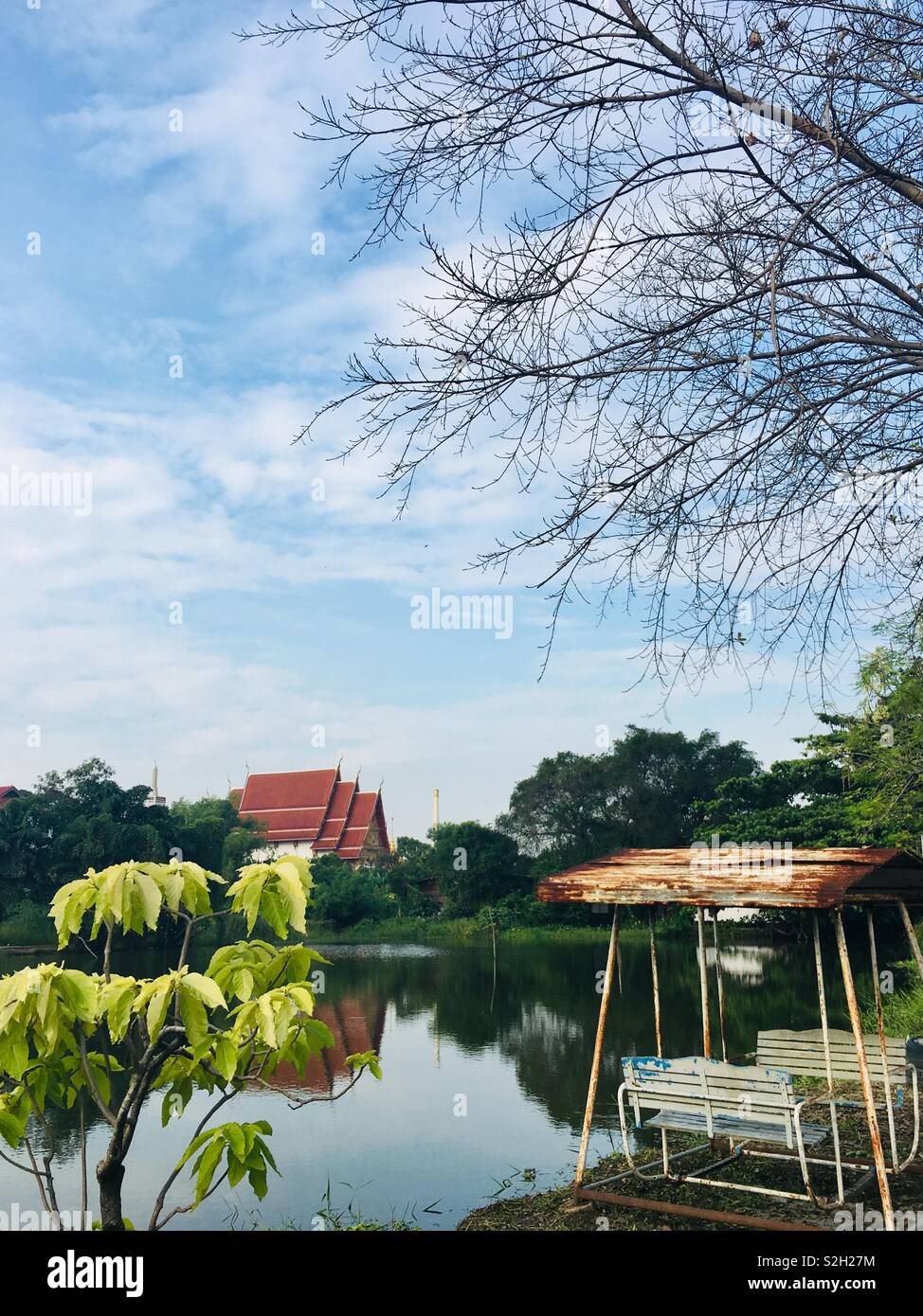 River side of Thailand, Surin. Rustic and simple Stock Photo - Alamy