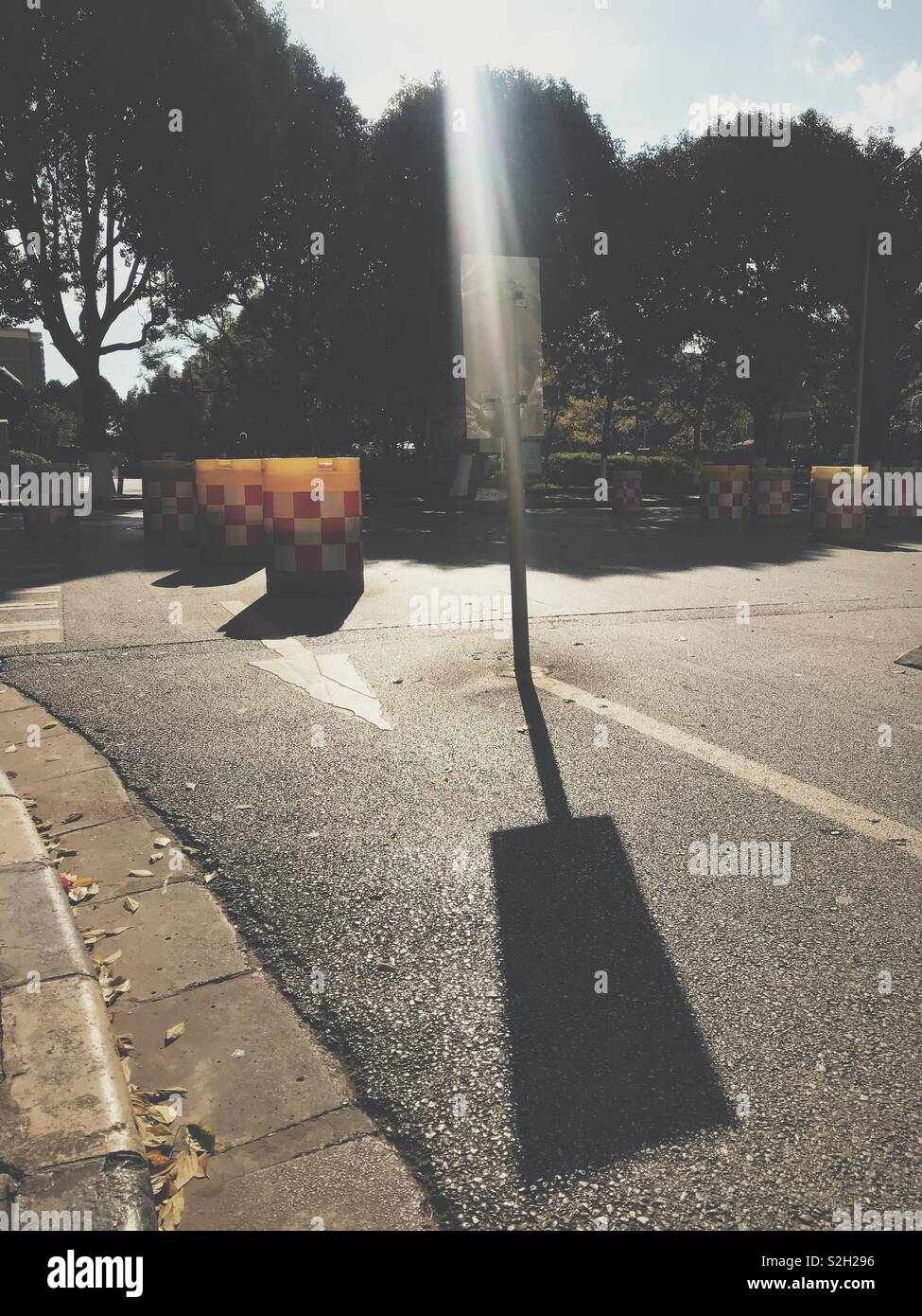 Street light fence hi-res stock photography and images - Alamy