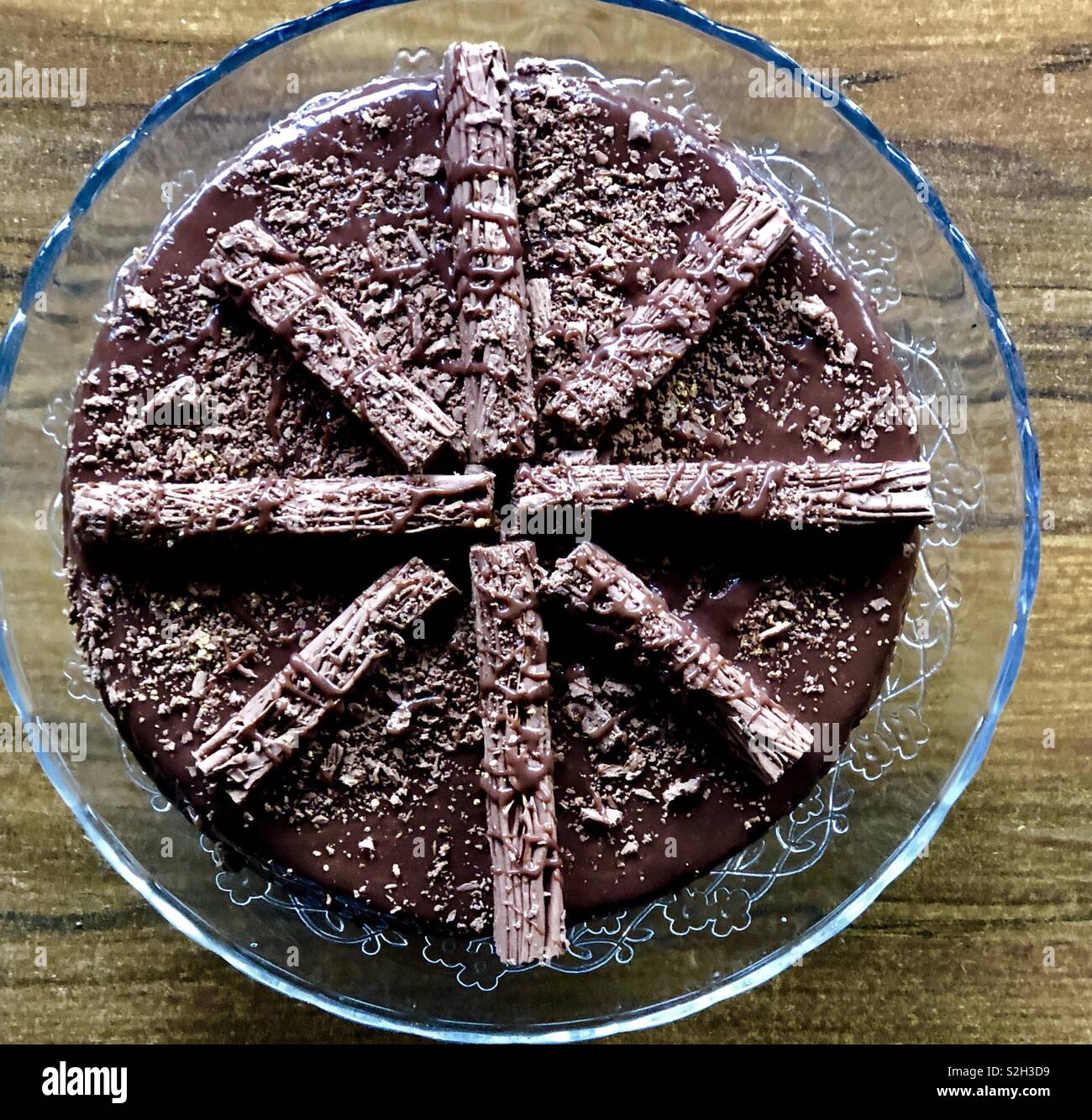 Chocolate Flake Cake Stock Photo - Alamy