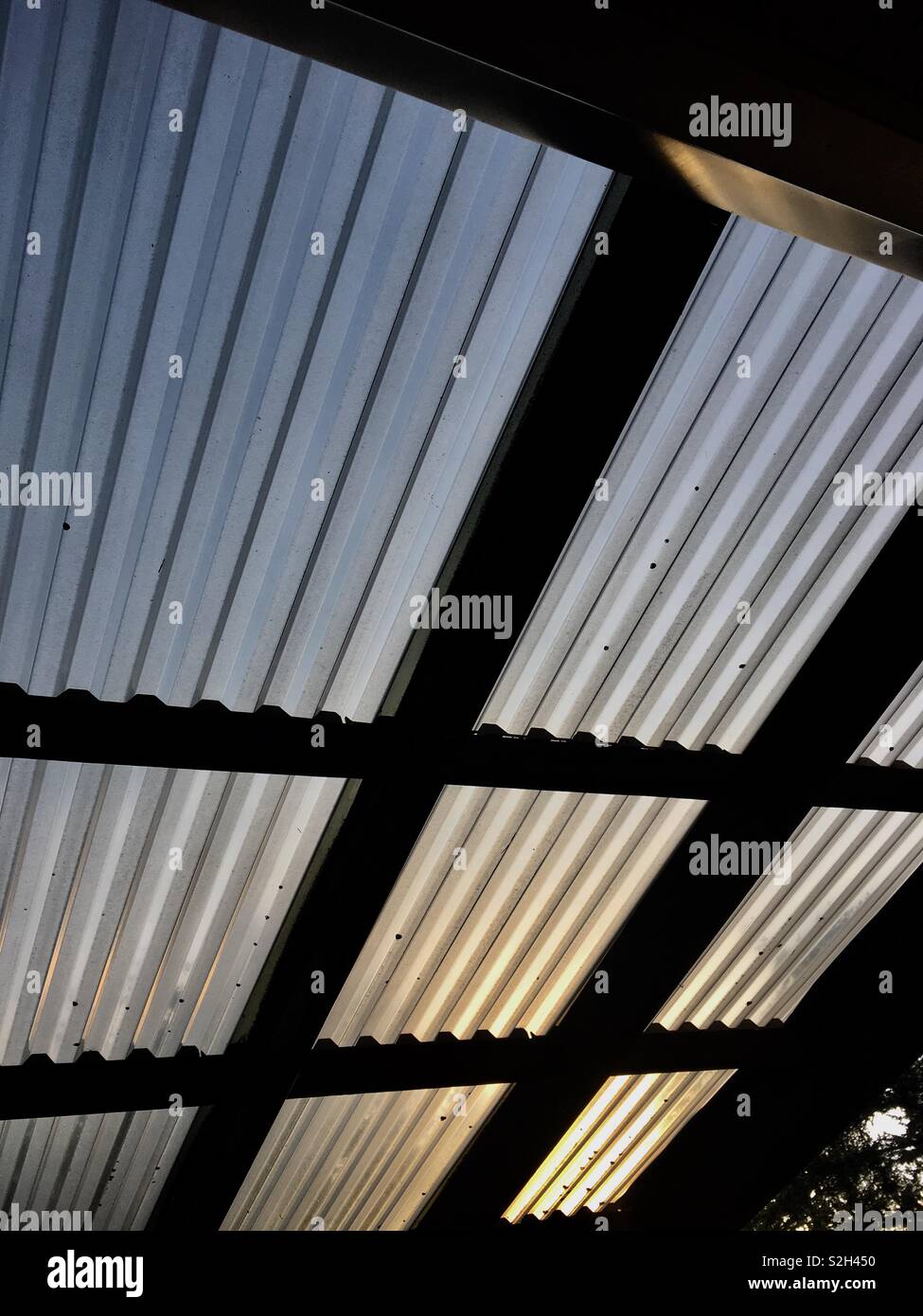 Roof with sun Stock Photo - Alamy