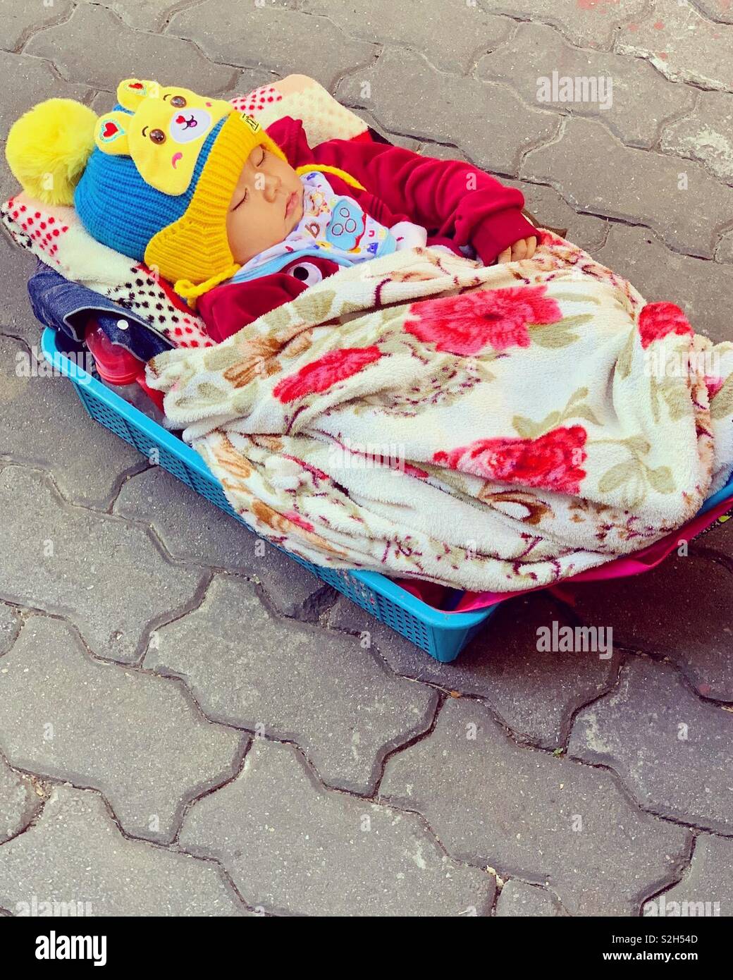 Baby sleeping Thailand Stock Photo - Alamy