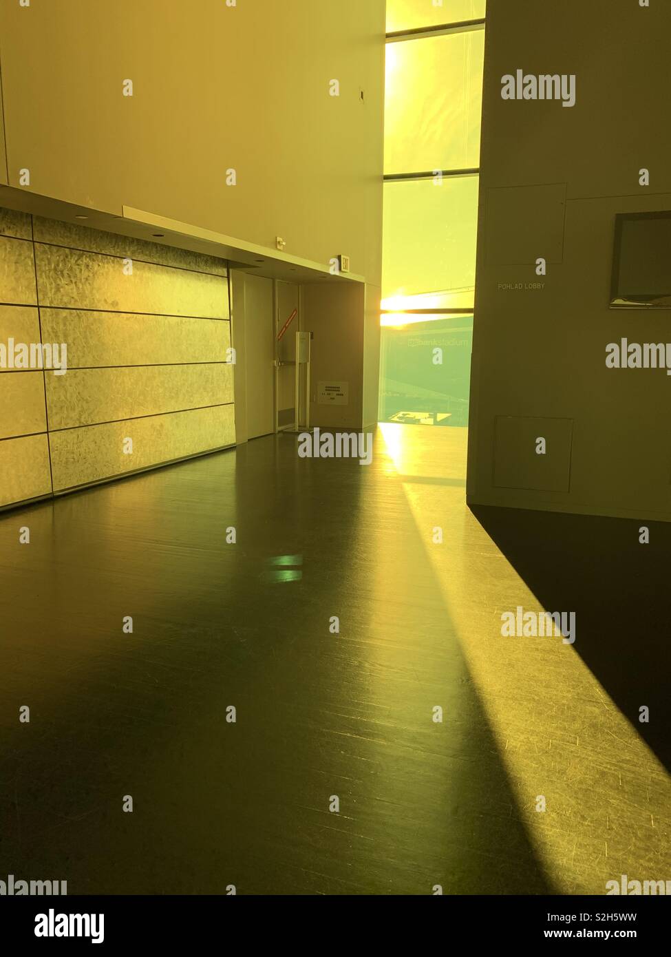 Amber floor at the Guthrie theatre Minneapolis Minnesota Stock Photo ...
