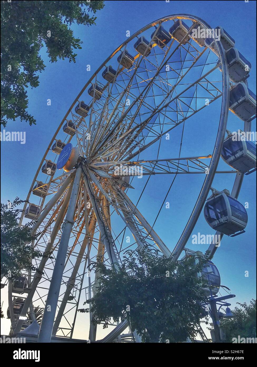 Ferris Wheel at The V&A Waterfront, Cape Town, South Africa Stock Photo ...