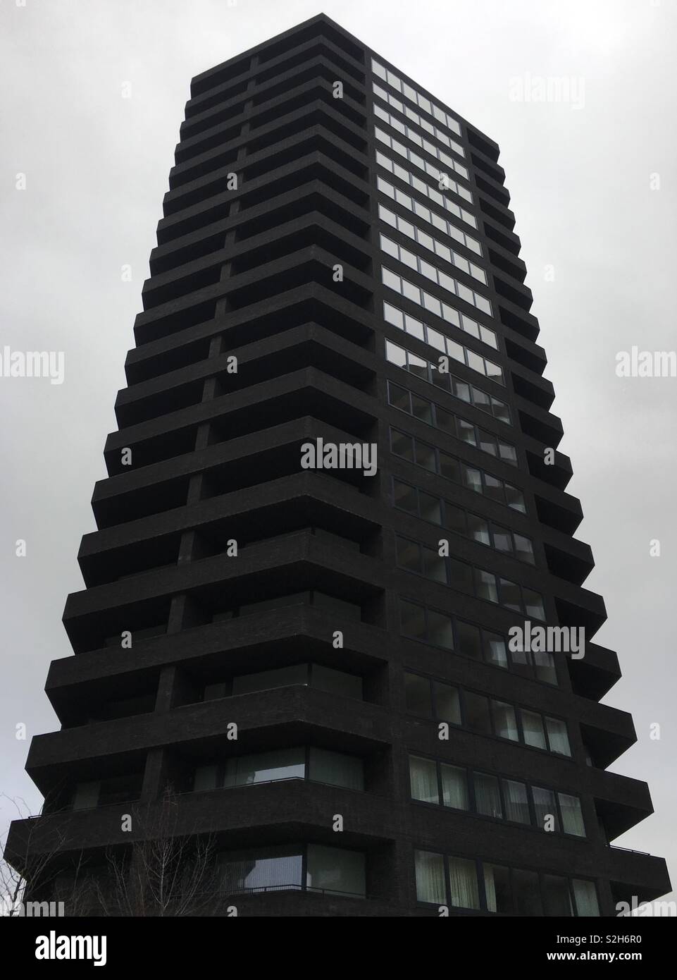 The Black Tower Stock Photo - Alamy