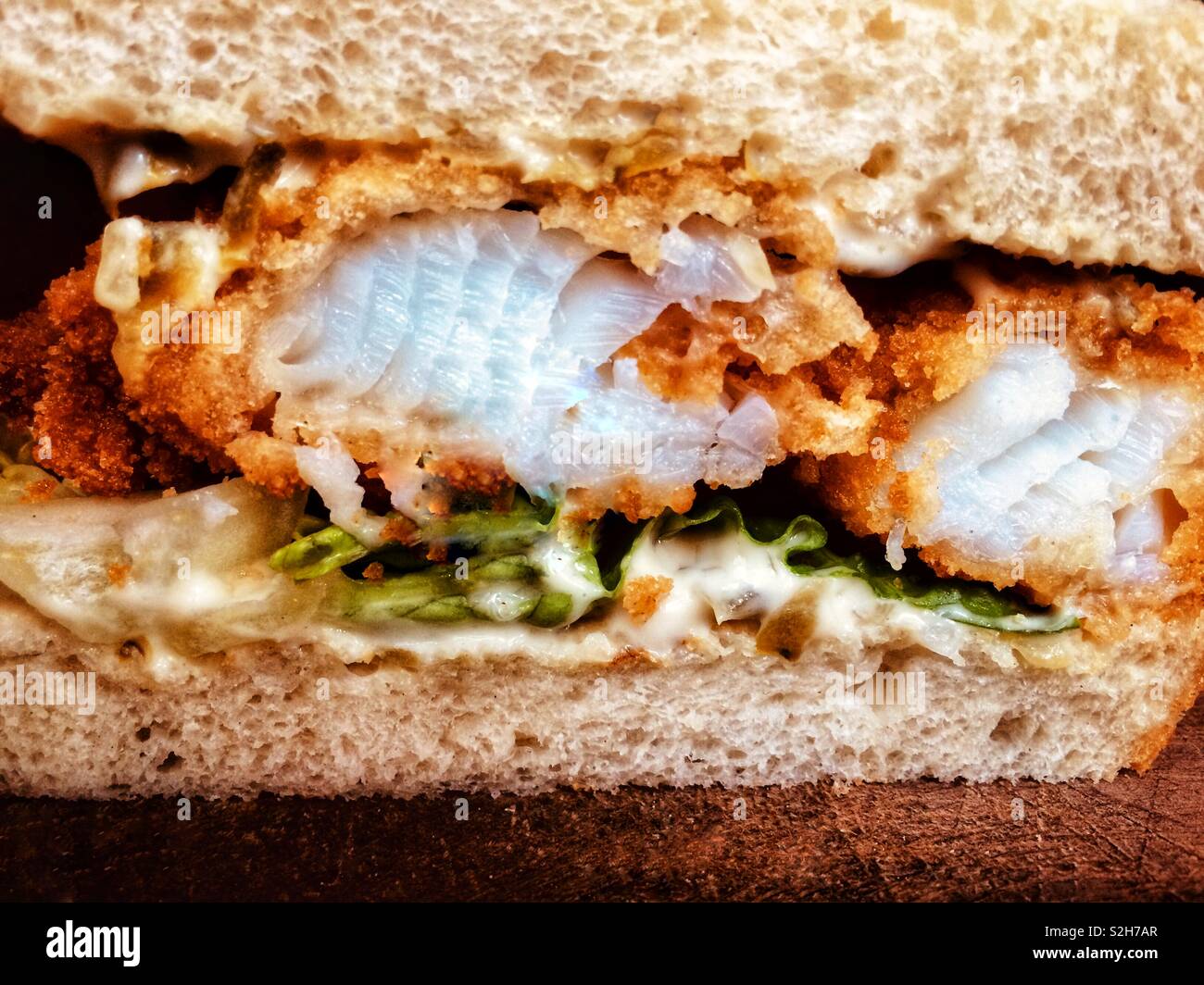 Fish Finger Sandwich Stock Photo - Alamy