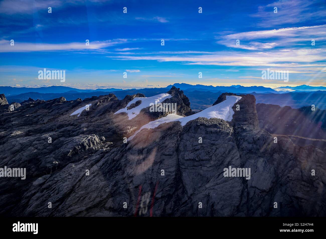 Equatorial Glacier Puncak Jayawijaya. Snow in Indonesia! Stock Photo ...