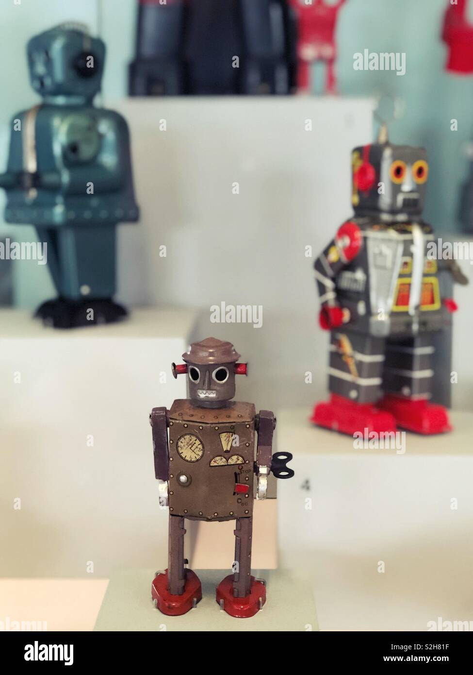 Toy robots from the 1950s on display at San Francisco International ...