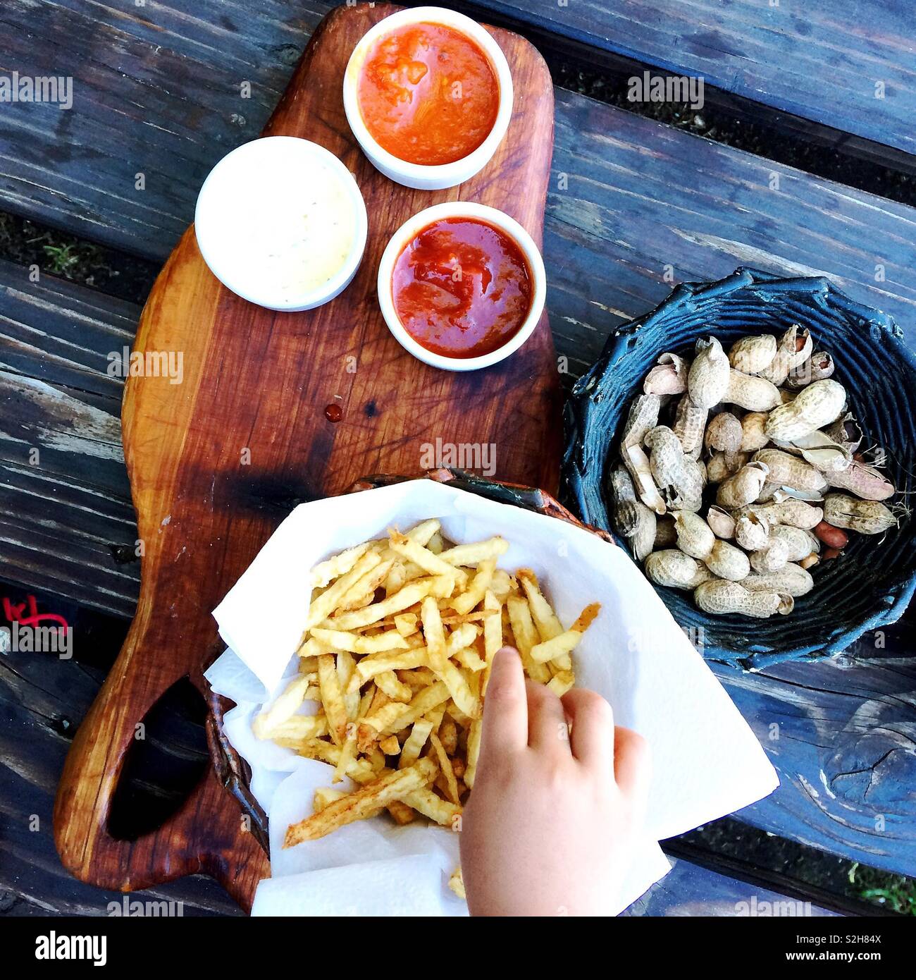 Kid having a snack Stock Photo - Alamy