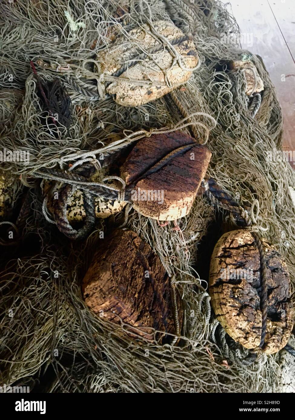 Old fishing nets Stock Photo - Alamy