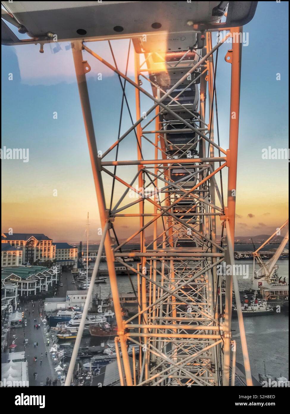View from the Cape Wheel, V&A Waterfront, Cape Town, South Africa Stock ...