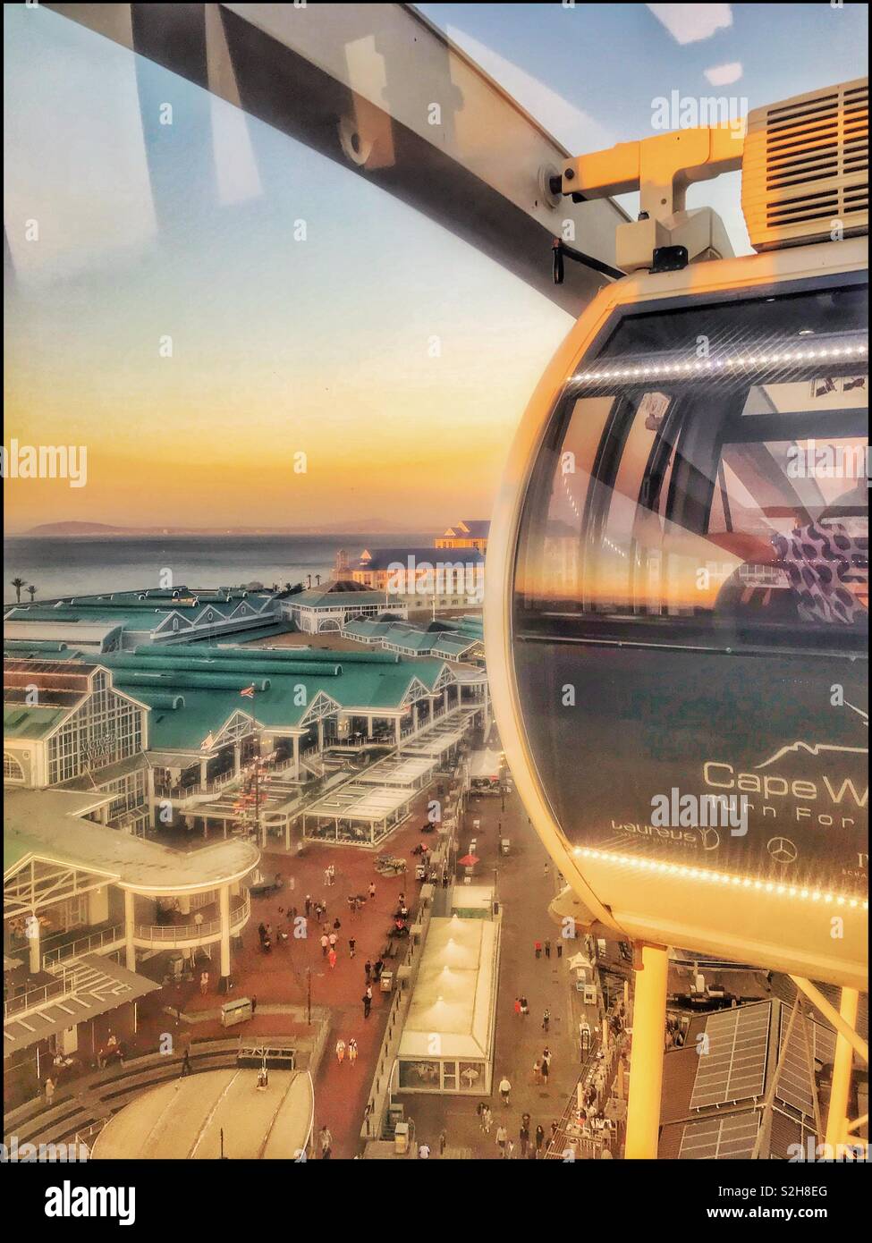 View from the Cape Wheel, V&A Waterfront, Cape Town, South Africa Stock ...
