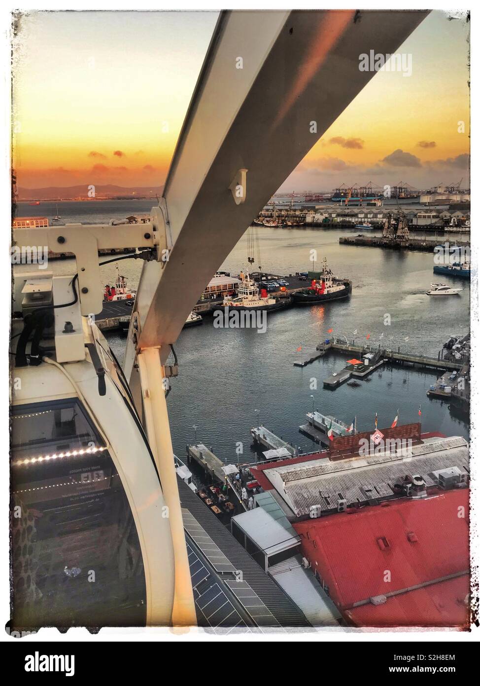 View from the Cape Wheel, V&A Waterfront, Cape Town, South Africa Stock ...