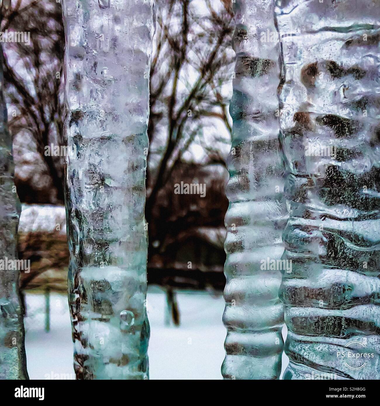 Through the ice Stock Photo - Alamy