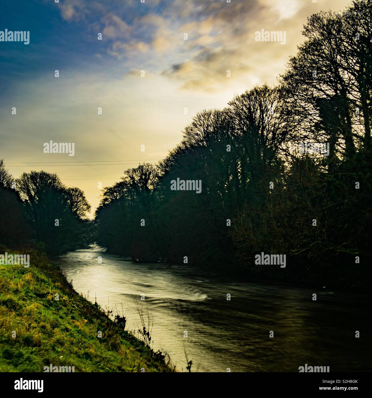 Just around the river bend Stock Photo - Alamy