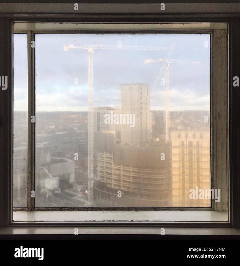 Buildings through window architecture hi-res stock photography and ...